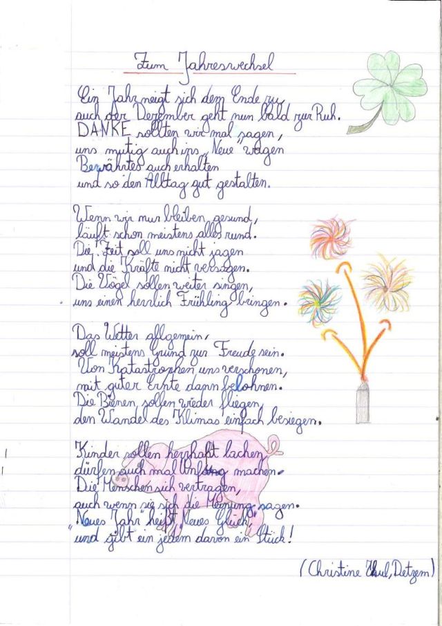 Neujahr – Gemeindeschulen