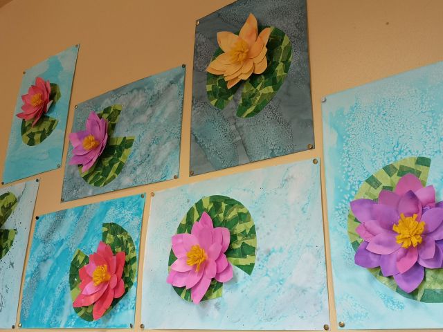 Interpretation “Der Seerosenteich” nach Claude Monet – Gemeindeschulen